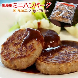 dショッピング |【計750g／30g×25個入り】ミニハンバーグ 国内加工 | カテゴリ：精肉加工品の販売できる商品 | バリューマルシェ(旧店名 All About Life ...